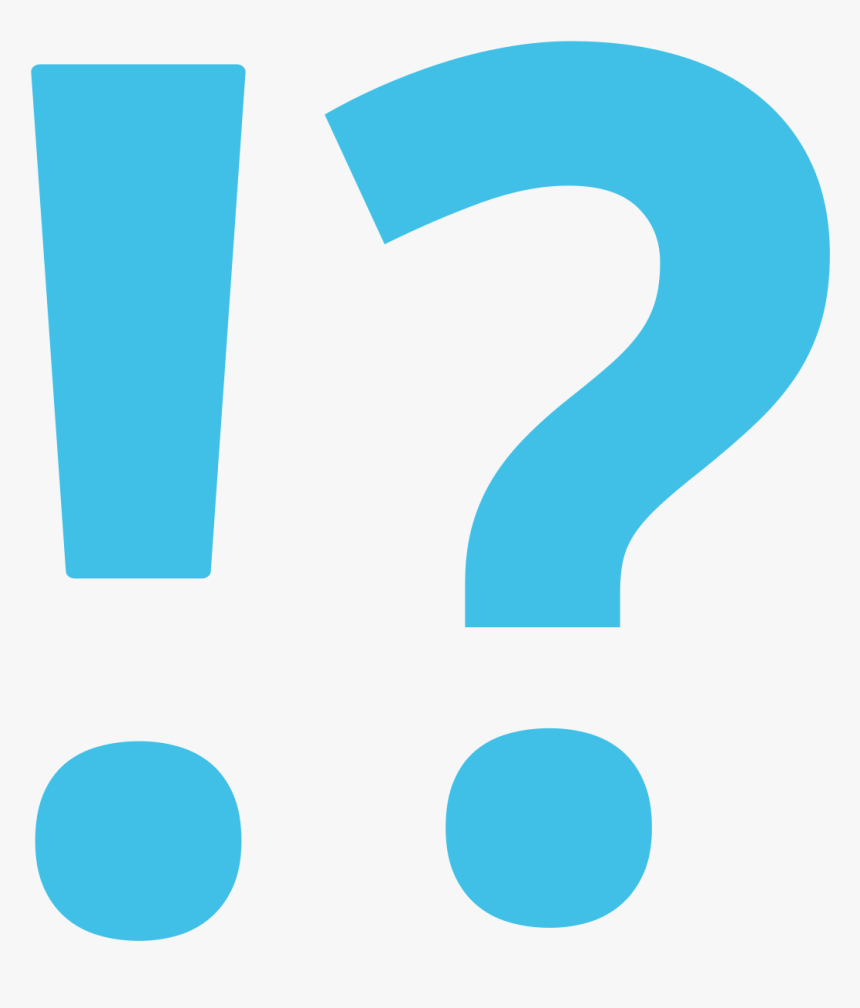 File - Emoji U2049 - Svg - Question Mark Emoji Blue - Question And ...