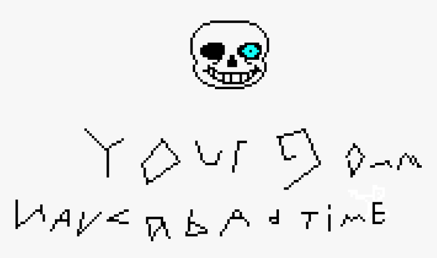 Sans Head Play Around - Black-and-white, HD Png Download , Transparent ...