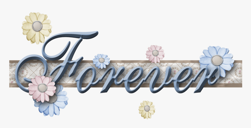 Free Digital Scrapbook Element - Forever Word Transparent, HD Png ...