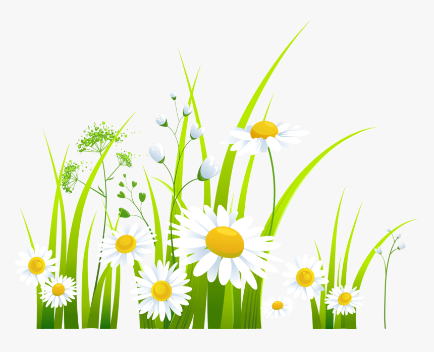 Spring Clip Art - Green Flower Frame Png, Transparent Png , Transparent ...