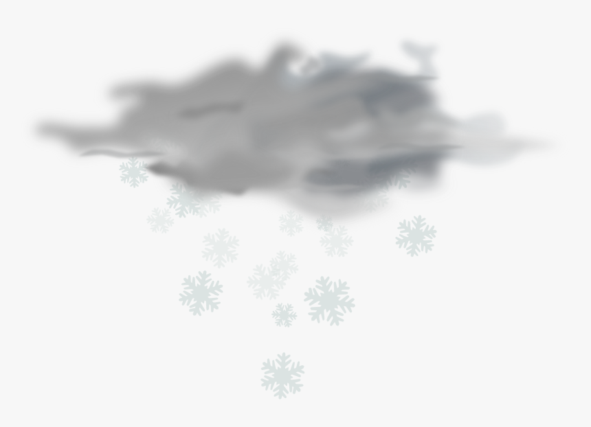 Weather Icon Big Image - Snow Cloud Transparent Background, HD Png ...