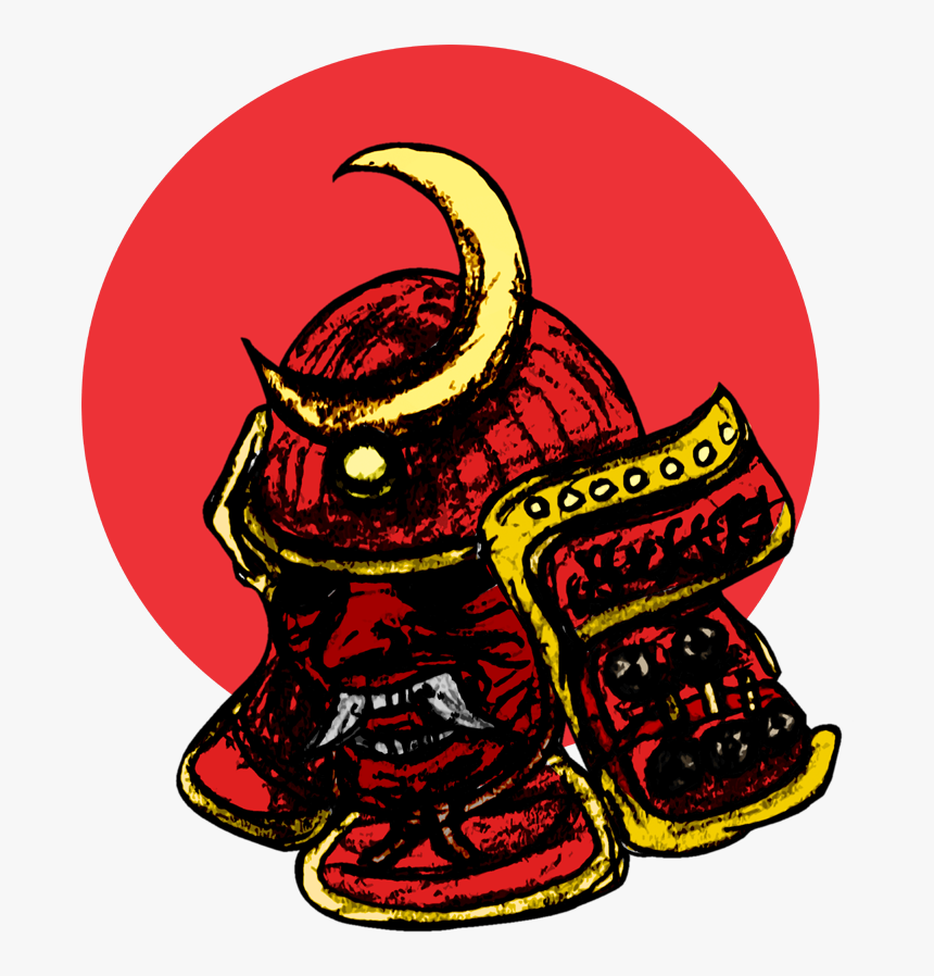 Samurai Redmoon Helmet By Fixedthor - Cartoon, HD Png Download ...