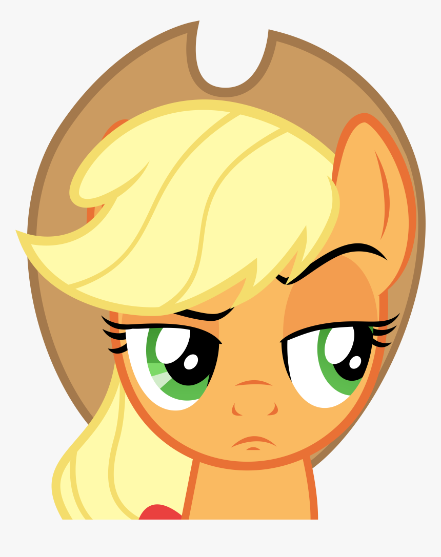 Raised Eyebrow Png - Mlp Applejack Eyebrow, Transparent Png ...