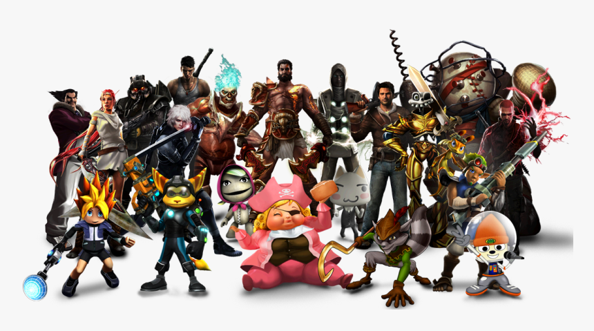 Playstation Characters - Playstation All Stars Png, Transparent Png ...
