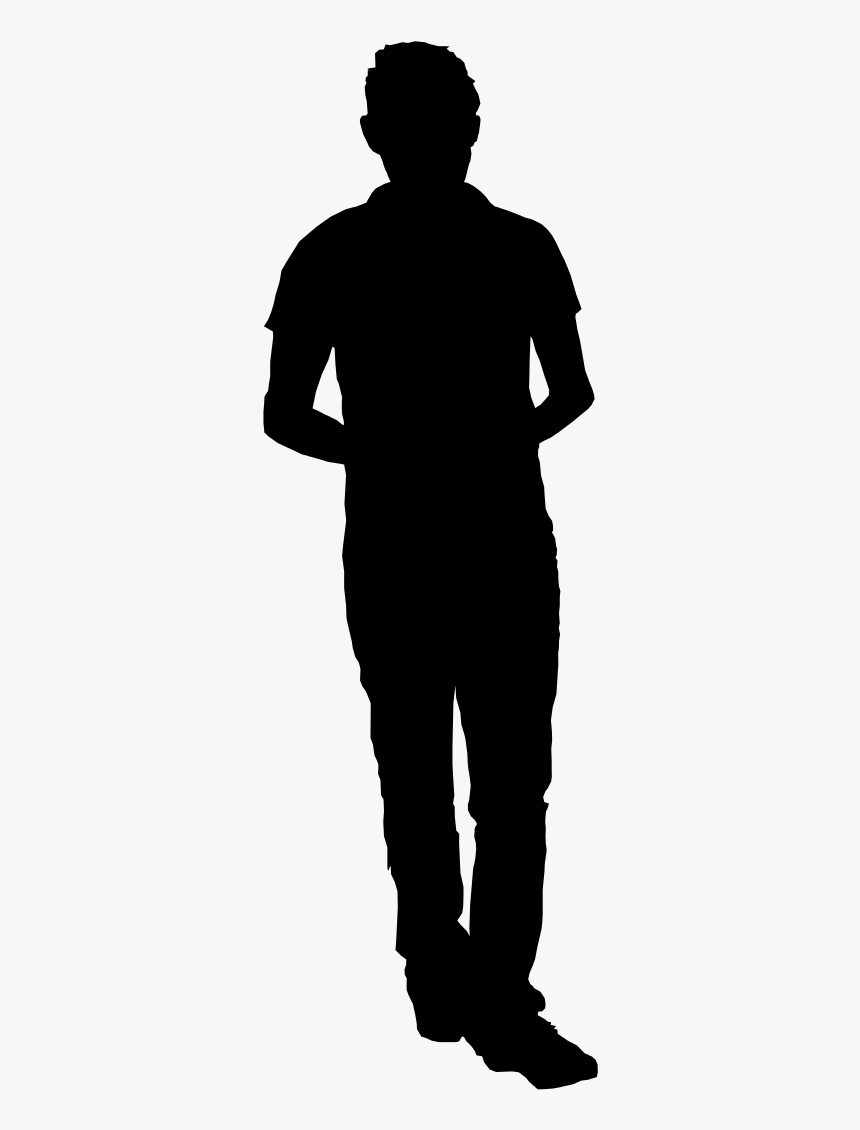 Man Standing Silhouette - Old Man Silhouette Png, Transparent Png ...