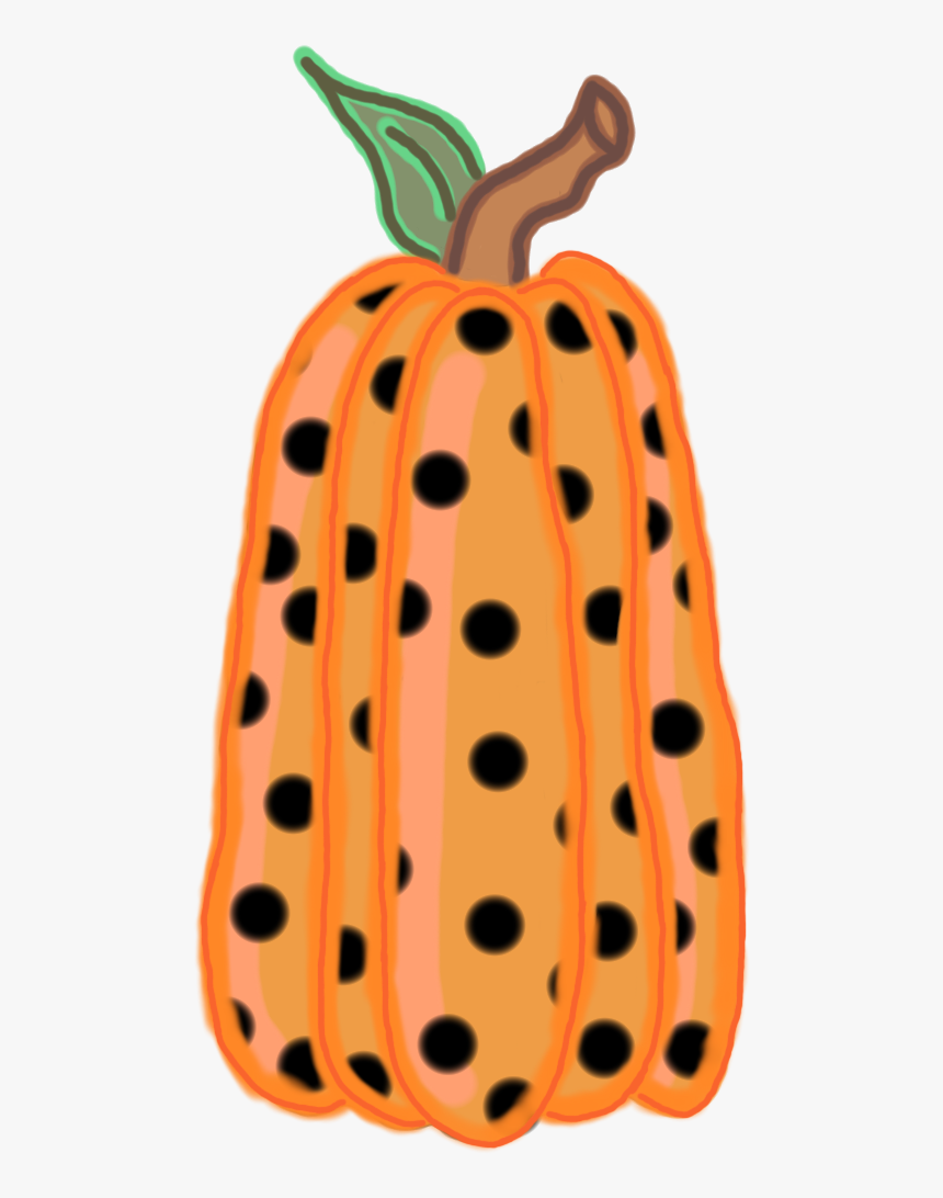 Polka Dot Pumpkin Clipart