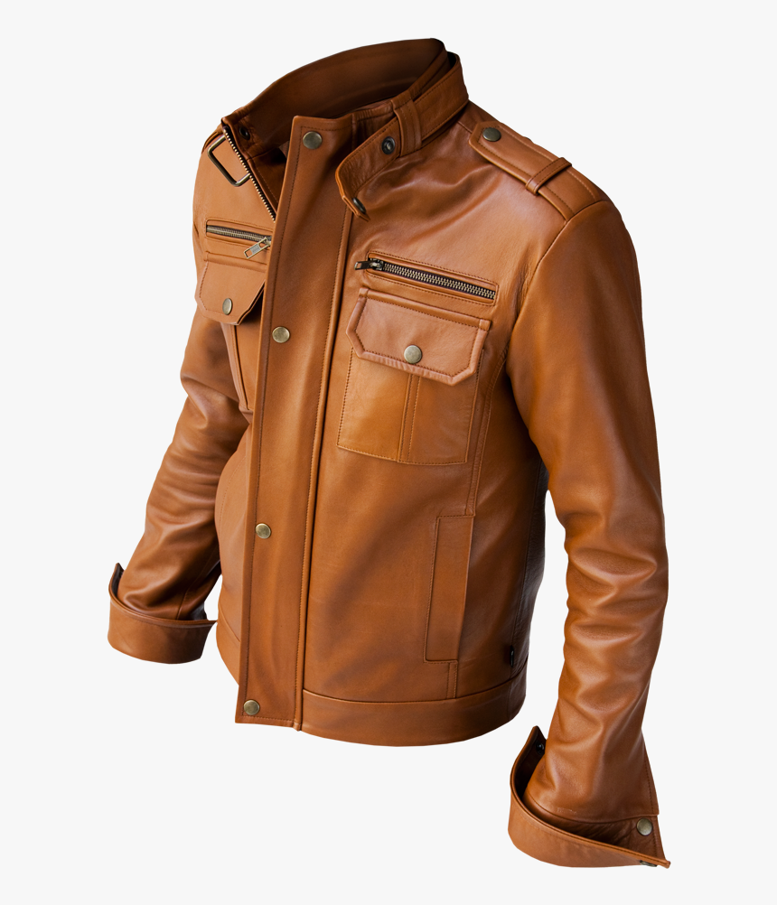 Biker Leather Jacket Png Transparent Image - Jackets For Men Png, Png ...
