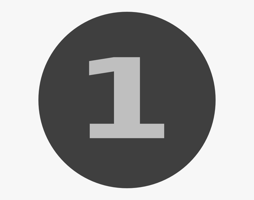 Grey One Button Svg Clip Arts - Emblem, HD Png Download , Transparent ...