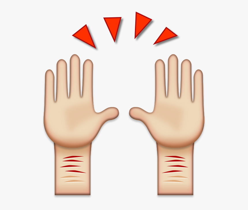 These Abused Emojis - Praise Hand Emoji Png, Transparent Png ...