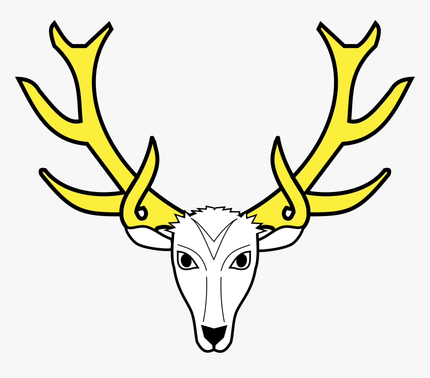 Heraldry Vector Deer - Coat Of Arms Deer Head, HD Png Download ...