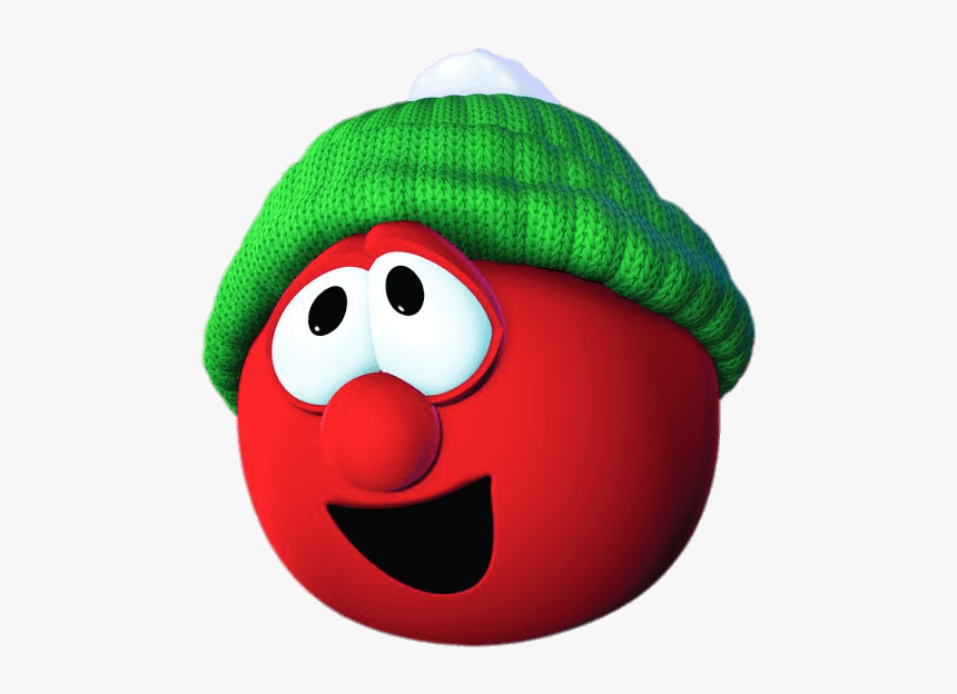 Bob The Tomato Wearing Winter Hat - Veggie Tales Characters Png ...