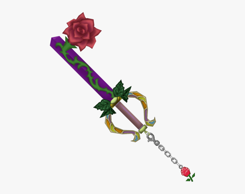 Divine Rose - Kingdom Hearts Beauty And The Beast Keyblade, HD Png ...