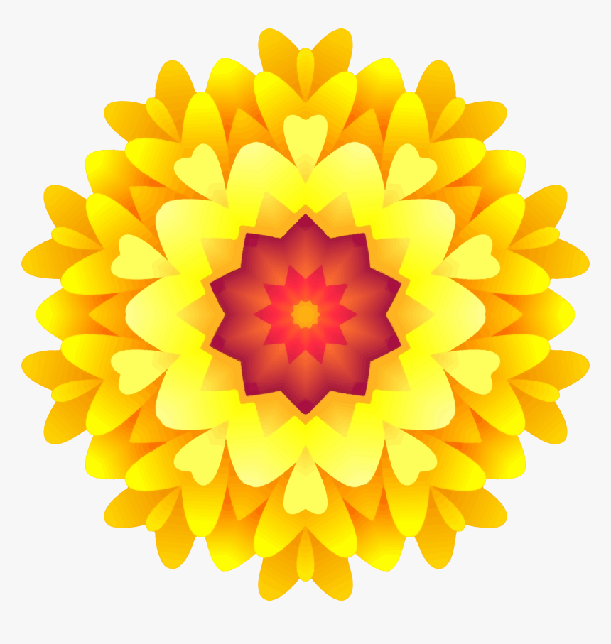 Abstract Flower Png Picture - Abstract Yellow Flower Png, Transparent ...