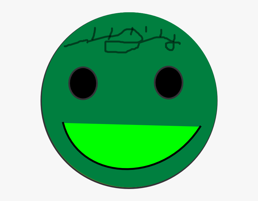 Green Smily Face Svg Clip Arts - Smiley, HD Png Download , Transparent ...