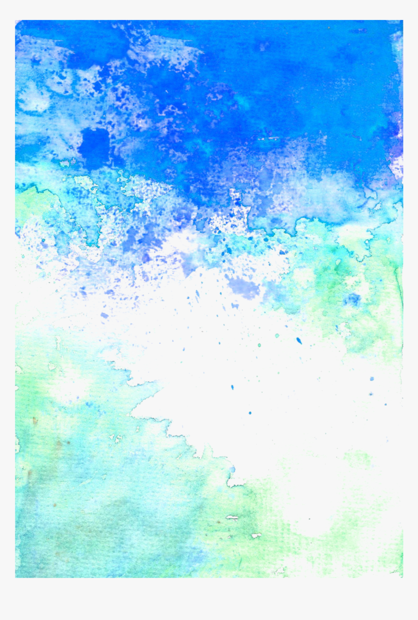 Ftestickers Watercolor Background Overlay Borders Blue - Transparent ...