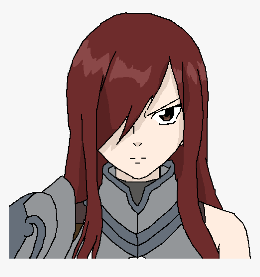Erza Scarlet - Cartoon - Cartoon, HD Png Download , Transparent Png ...