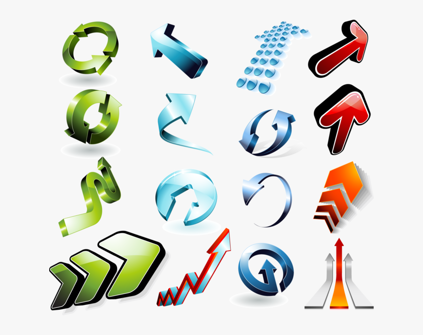 3d Arrows, HD Png Download , Transparent Png Image - PNGitem