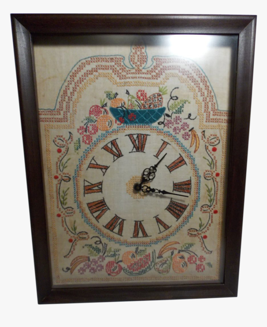 Embroidered Clock Face, HD Png Download , Transparent Png Image - PNGitem