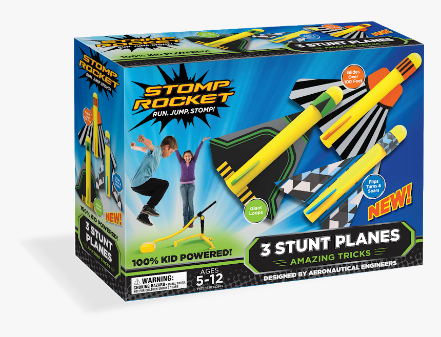 Sr Stunt Plane Front - Stomp Rocket Stunt Planes, HD Png Download ...