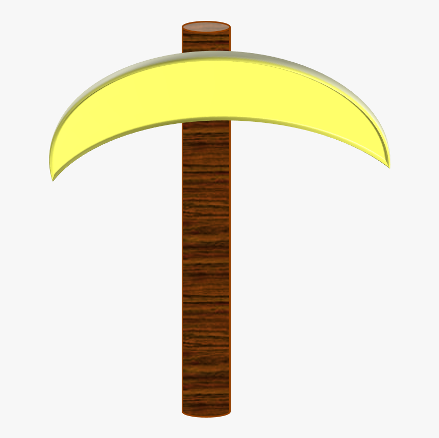 Gold Pickaxe - Gold Pickaxe Transparent, HD Png Download , Transparent ...