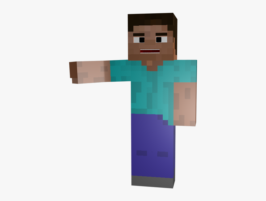 Steve Holding Out Made - Minecraft Free Transparent Background, HD Png ...