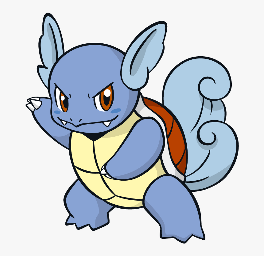Wartortle Pokemon Character Vector Art - Squirtle Wartortle Blastoise ...