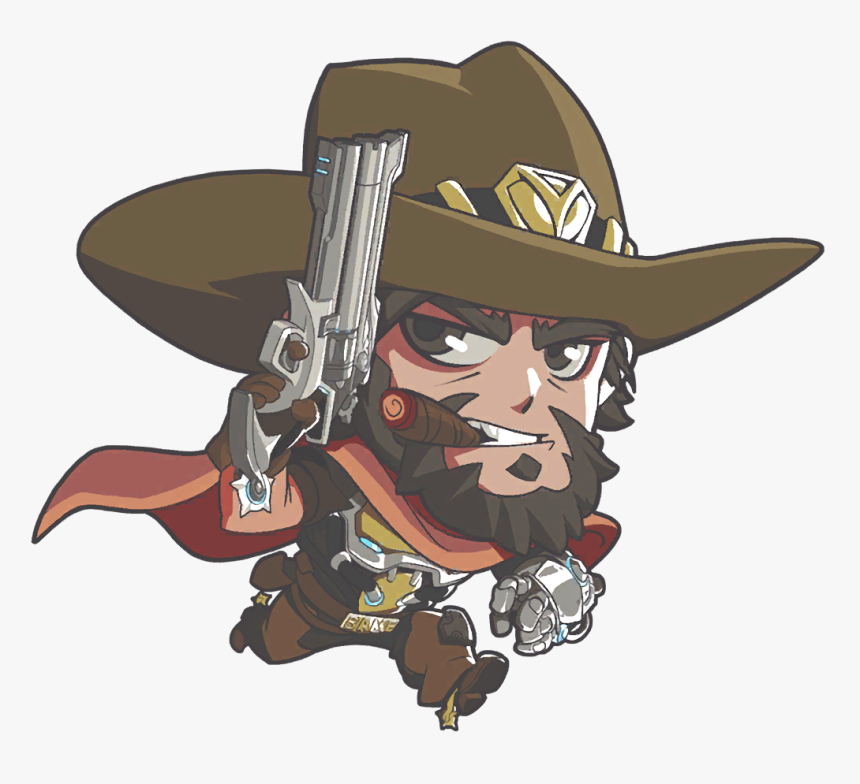 Mcree Png - Overwatch Mccree Cute Spray, Transparent Png , Transparent ...