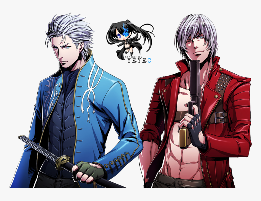 Transparent Vergil Png - Dante And Vergil Anime, Png Download ...