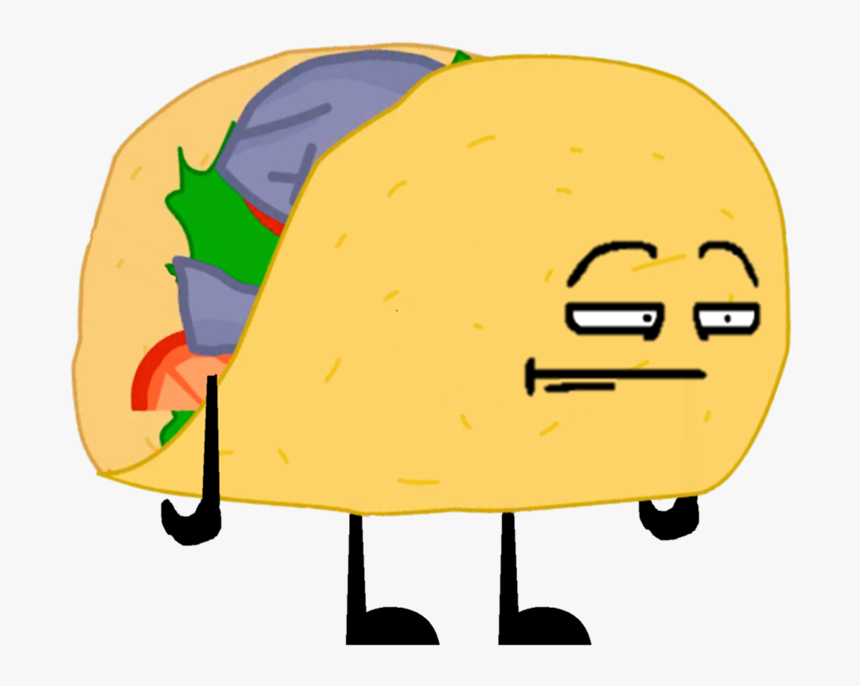 Bfdi Taco Pose - Cartoon Taco Royalty Free, HD Png Download ...