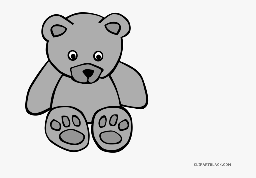 Brown Bear Animal Free Black White Clipart Images Clipartblack - Teddy ...