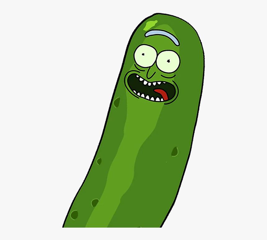 Pickle Rick Face Transparent - Rick And Morty Cucumber, HD Png Download ...