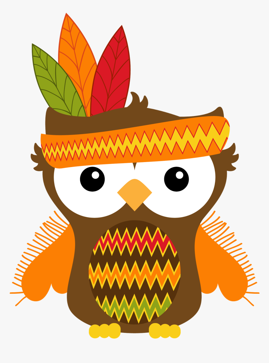 Owl Turkey Clipart - November Owl Clipart, HD Png Download ...