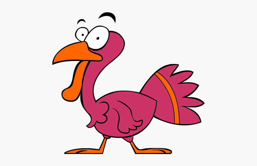Turkeys Clipart Pink - Cartoon, HD Png Download , Transparent Png Image ...