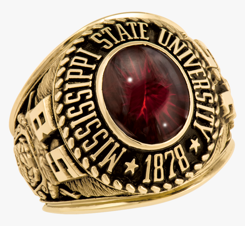 Mississippi 1980 Graduation Ring 18k, HD Png Download , Transparent Png ...