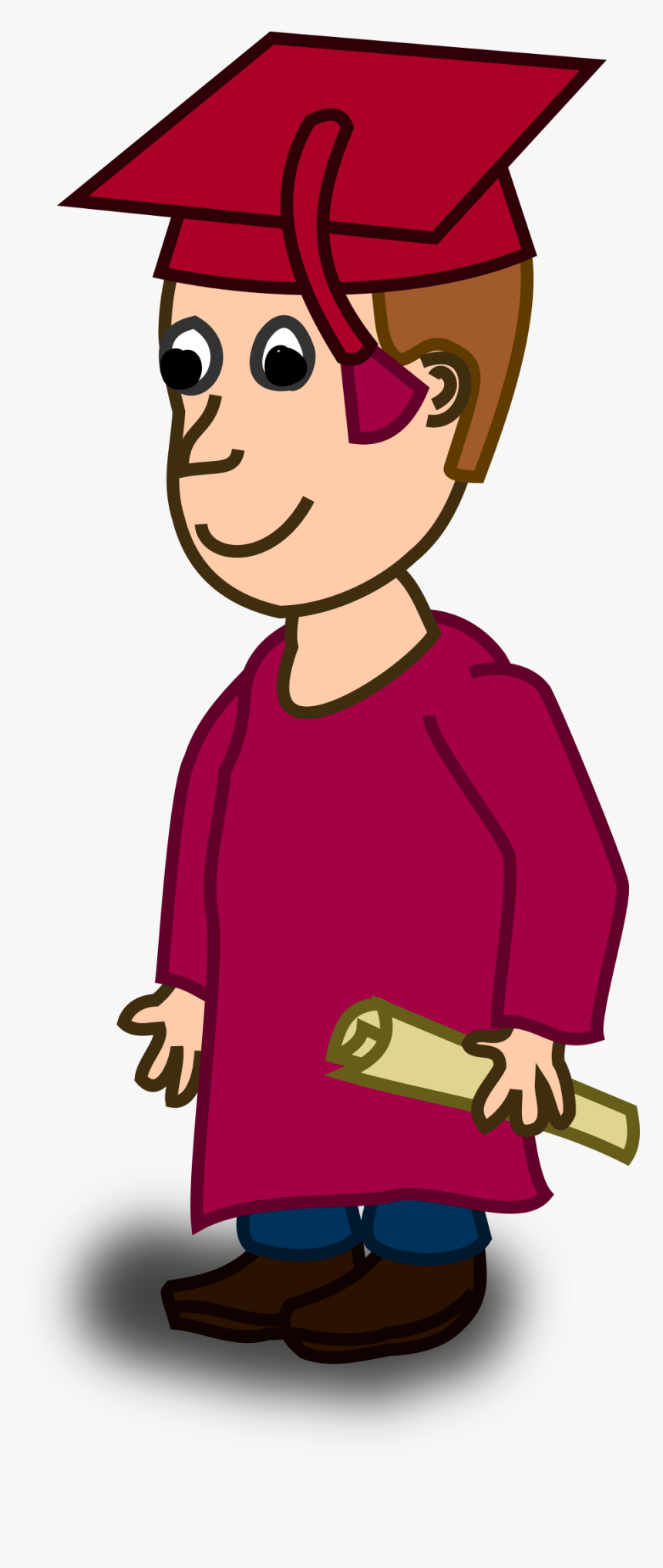 Brunette Clipart Female College Graduate - Student Comic, HD Png ...