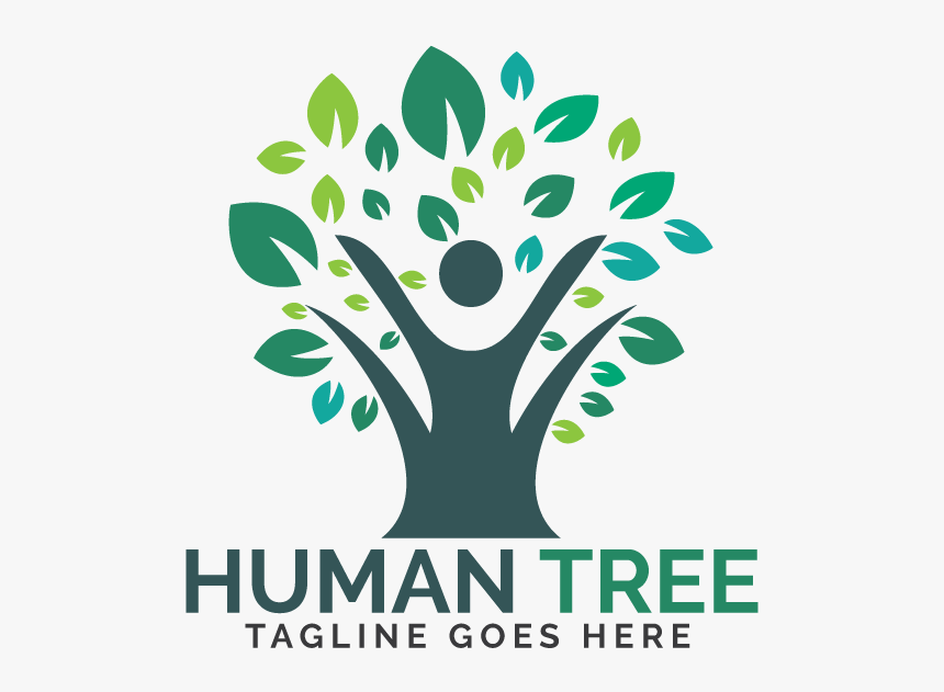 Human Tree Logo Design - Tree Person Logo Inspiration, HD Png Download , Transparent Png Image ...