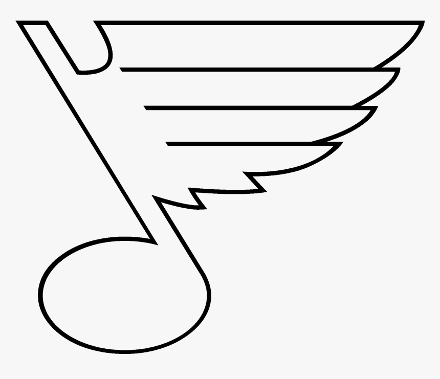Perspective St Louis Cardinals - St Louis Blues Note Outline, HD Png ...