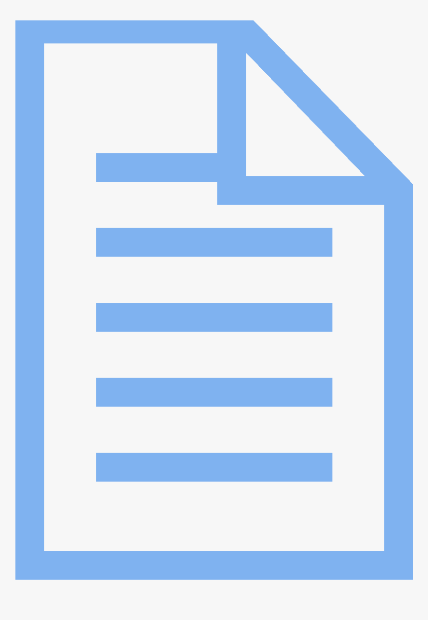 Free Blue Document Icon Transparent, HD Png Download , Transparent Png ...