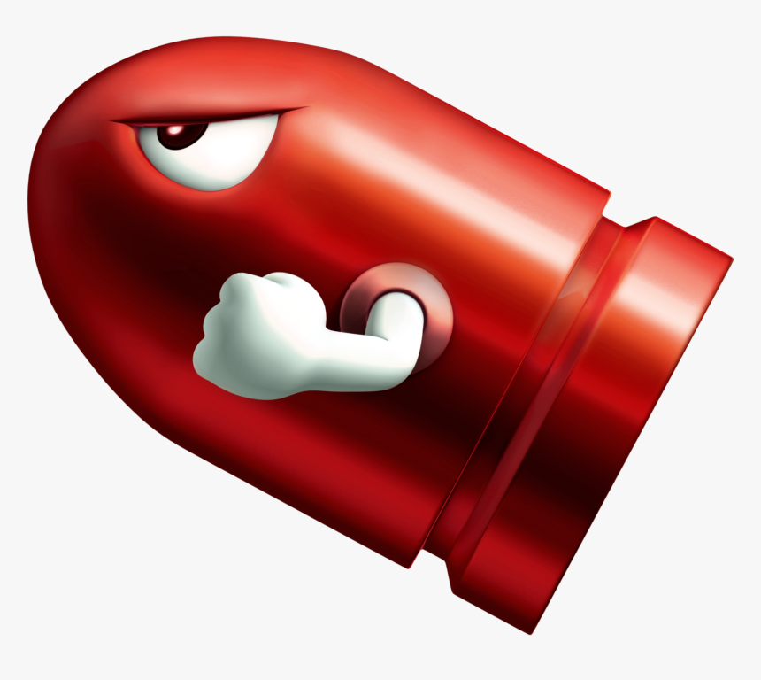 Posted 14th April 2013 By Rallyaltop - Mario Red Bullet Bill, HD Png ...