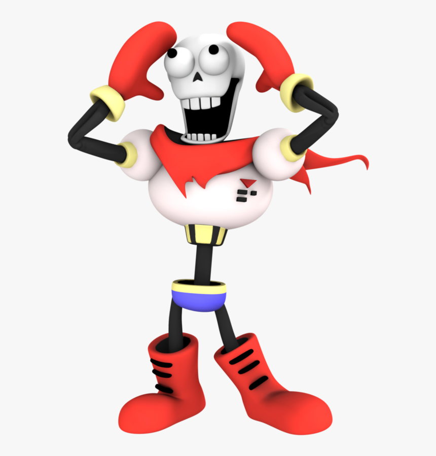 Papyrus From Undertale, Render3 By Nibroc-rock - Great Papyrus, HD Png ...