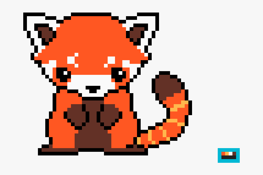 Red Panda By Reox320 - 8 Bit Red Panda, HD Png Download , Transparent ...