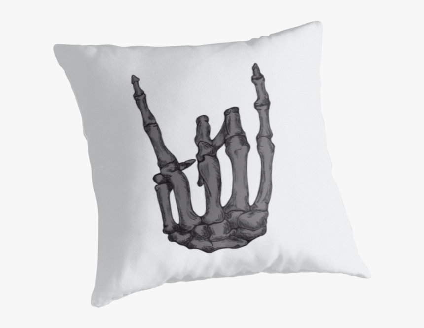 Grey Rock On Skeleton Hand - Faze Clan, HD Png Download , Transparent Png Image - PNGitem