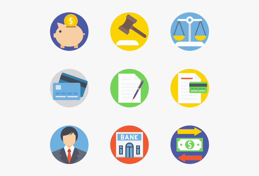 Essential Set - Banking Flat Icon, HD Png Download , Transparent Png ...