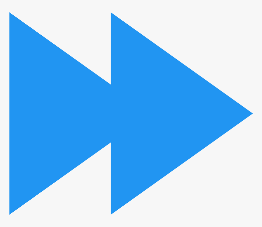 Arrow Emoji Png - Blue Png Fast Forward Icon, Transparent Png ...