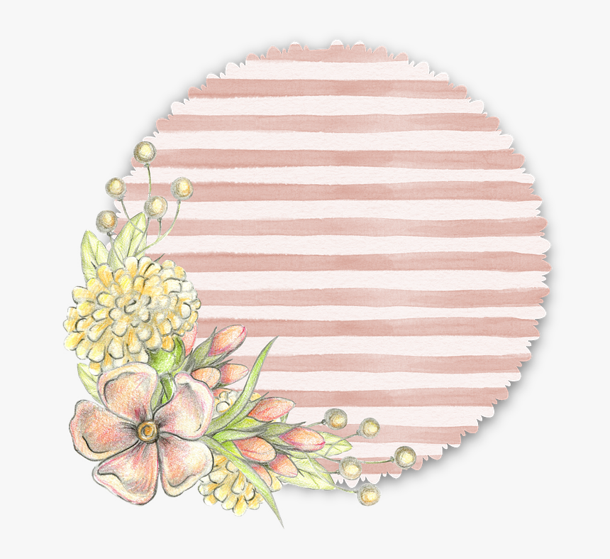 Floral, Flower, Pink, Tag, Soft, Pastel, Stripe - Blue Floral Tags, HD ...
