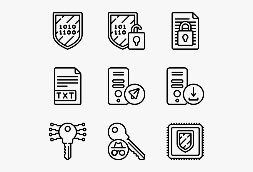 Cryptography - Content Icons, HD Png Download , Transparent Png Image ...
