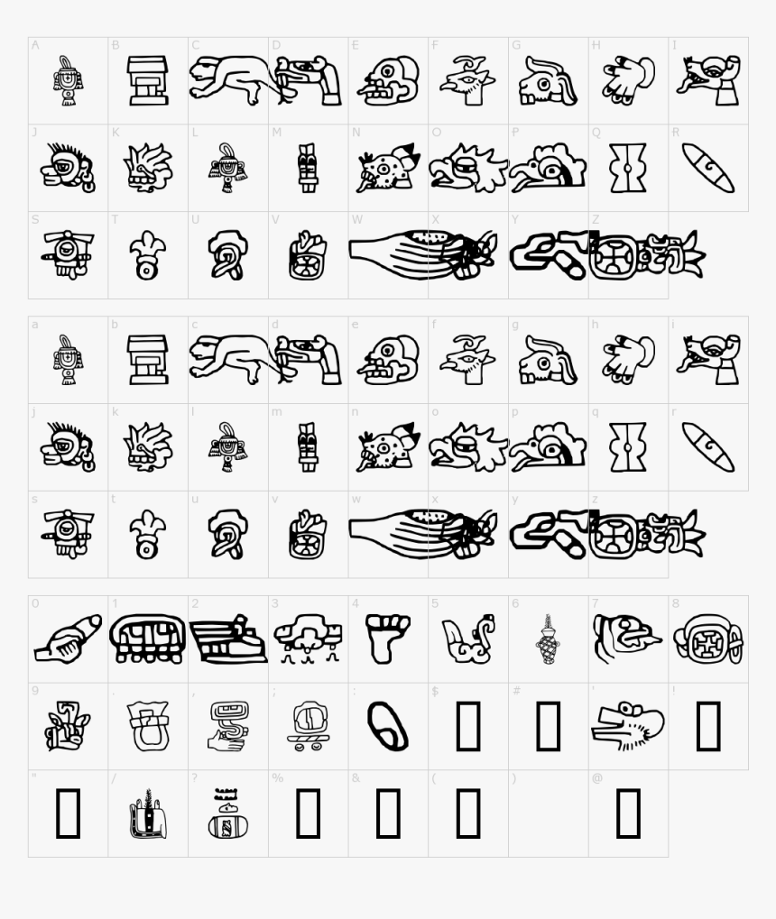 Aztec Font, HD Png Download , Transparent Png Image - PNGitem