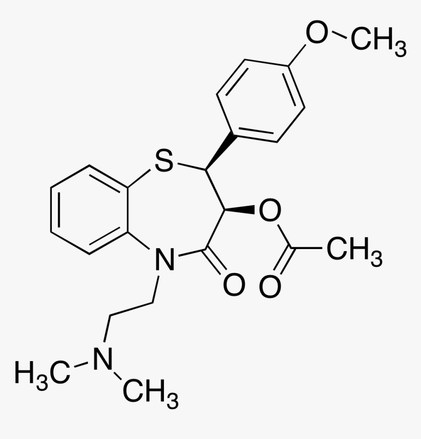 Diltiazem Structure, HD Png Download , Transparent Png Image - PNGitem