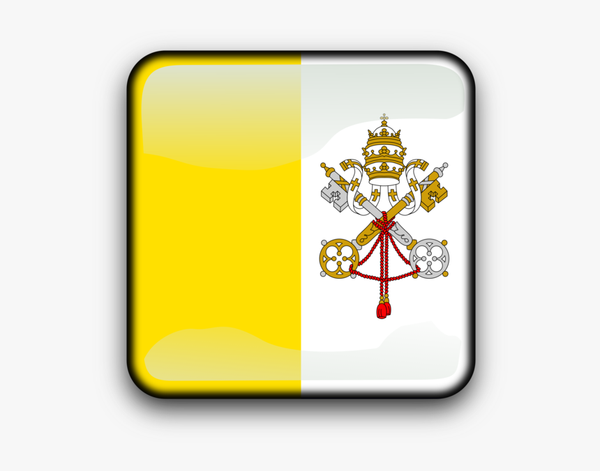 Symbol,rectangle,yellow - De Vatican City Flag, HD Png Download ...