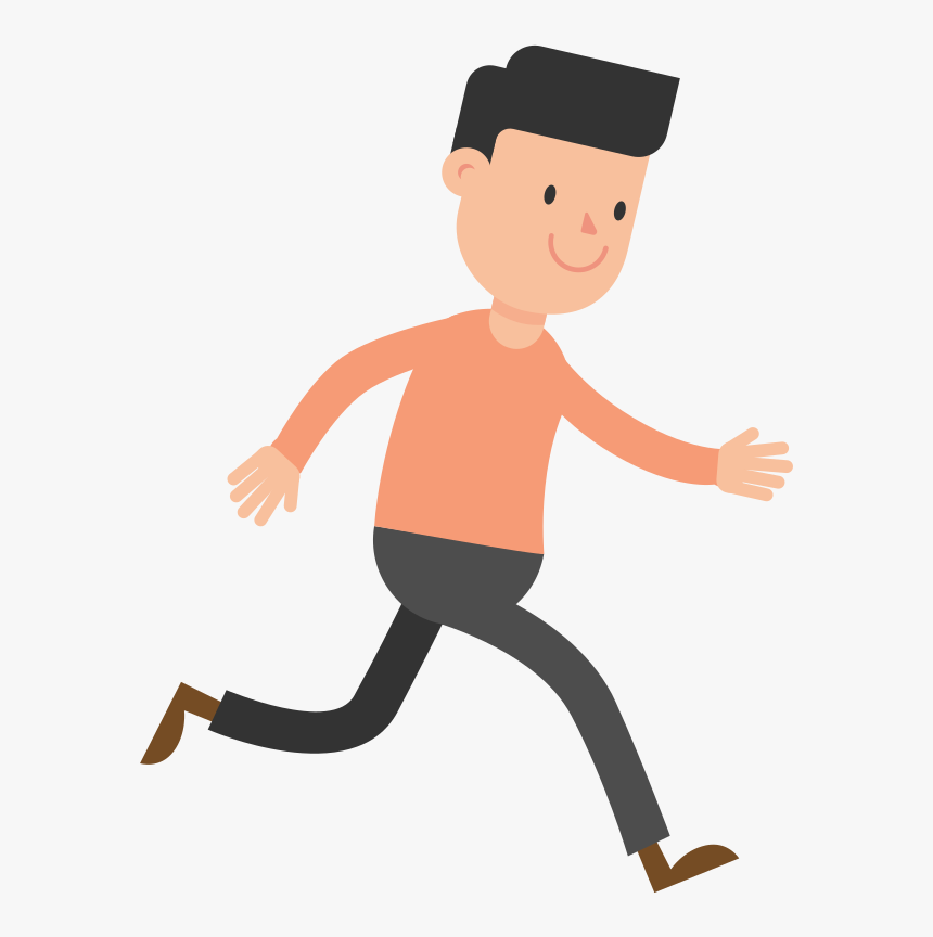 Person Running Cartoon Png, Transparent Png , Transparent Png Image ...